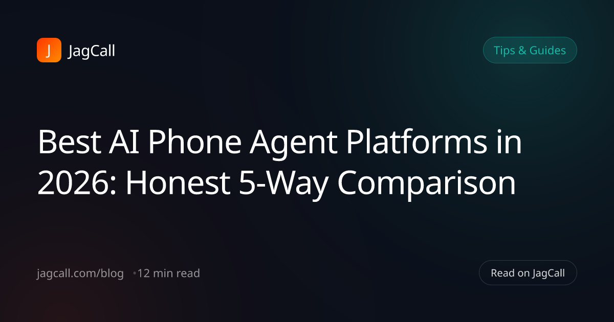 Best AI Phone Agent Platforms in 2026: Honest 5-Way Comparison ...